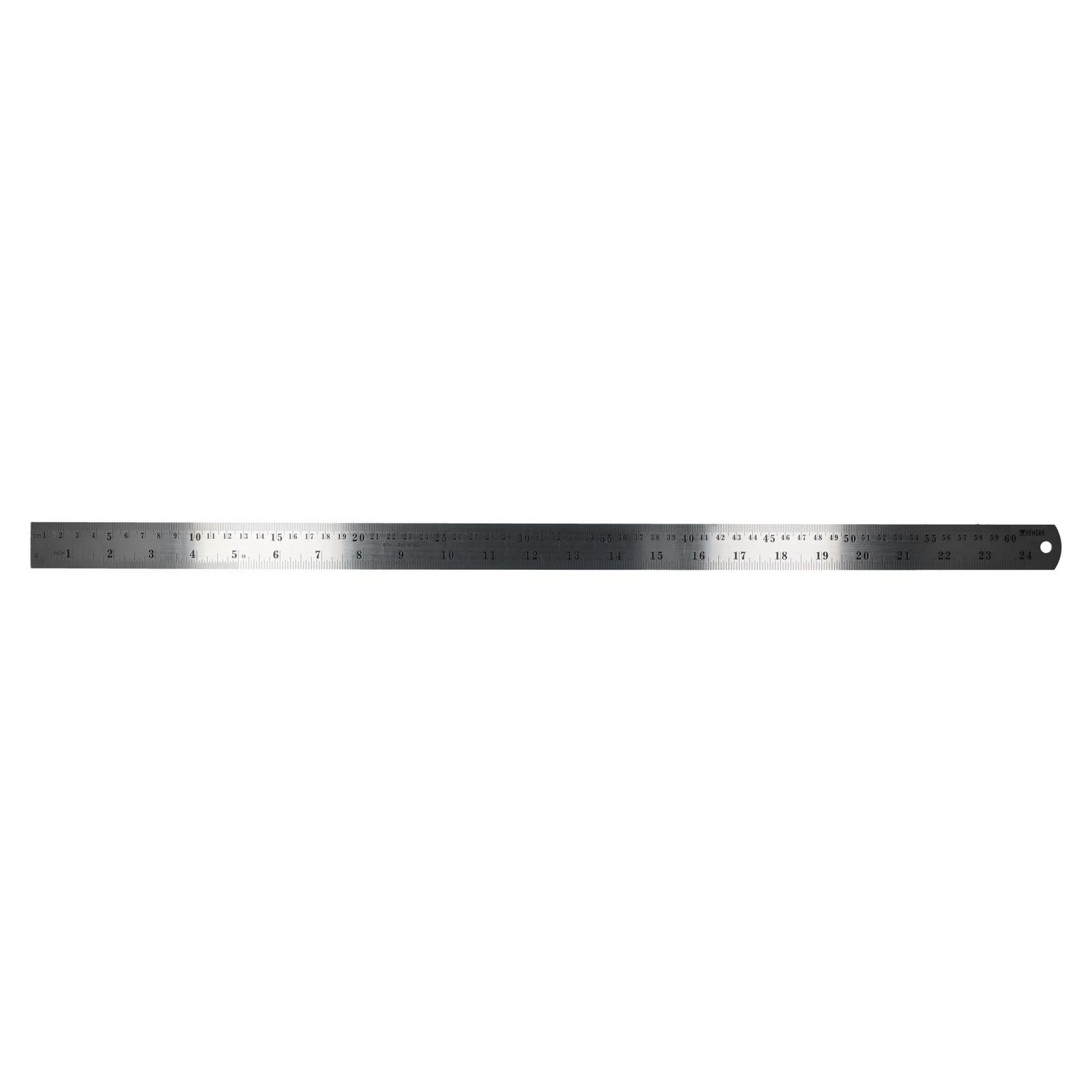 24" / 600mm Stainless Steel Ruler Imperial Metric Markings Measuring M ...