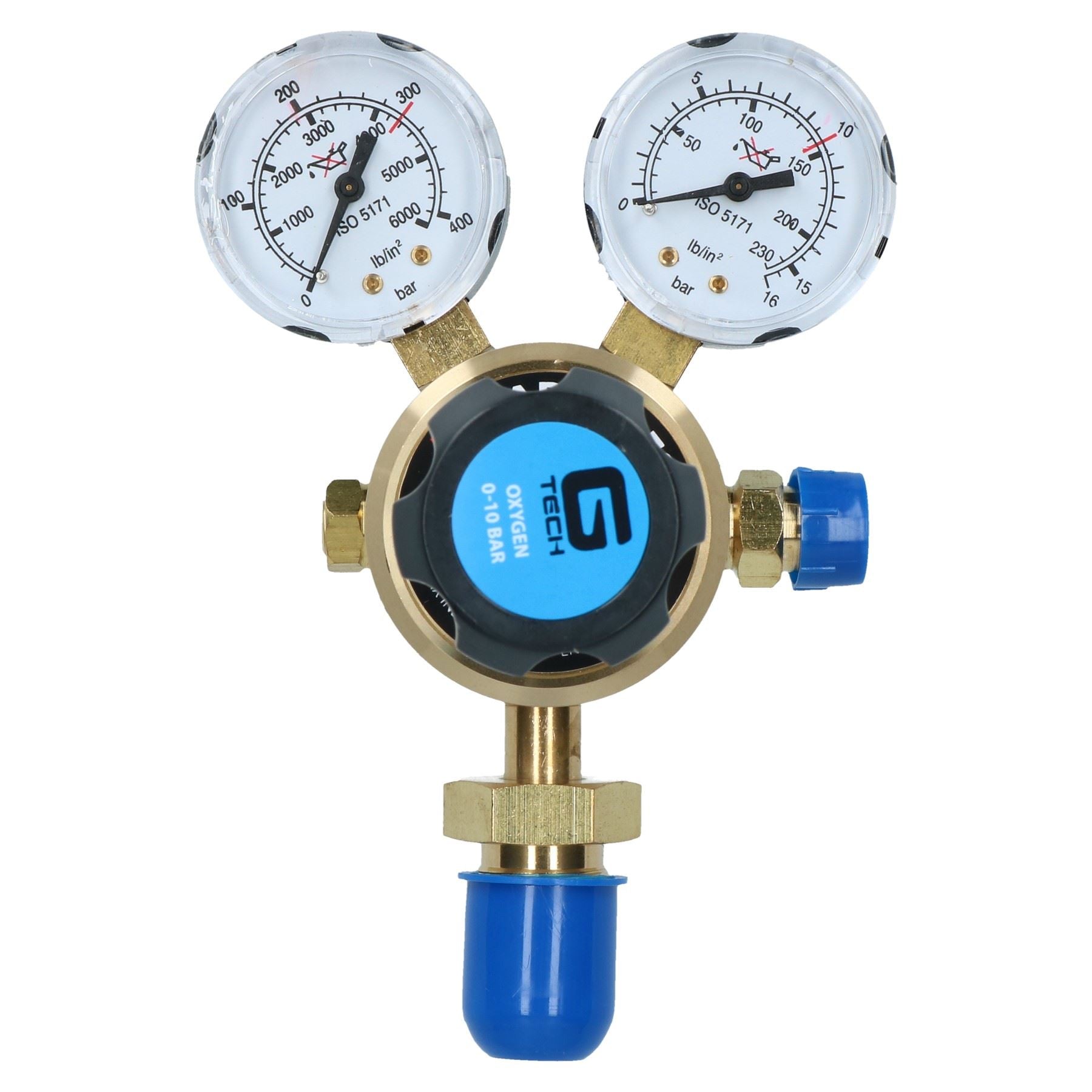 Oxygen O2 Regulator Single Stage 2 Gauge Gas Bottle 300 Bar Welding We ...