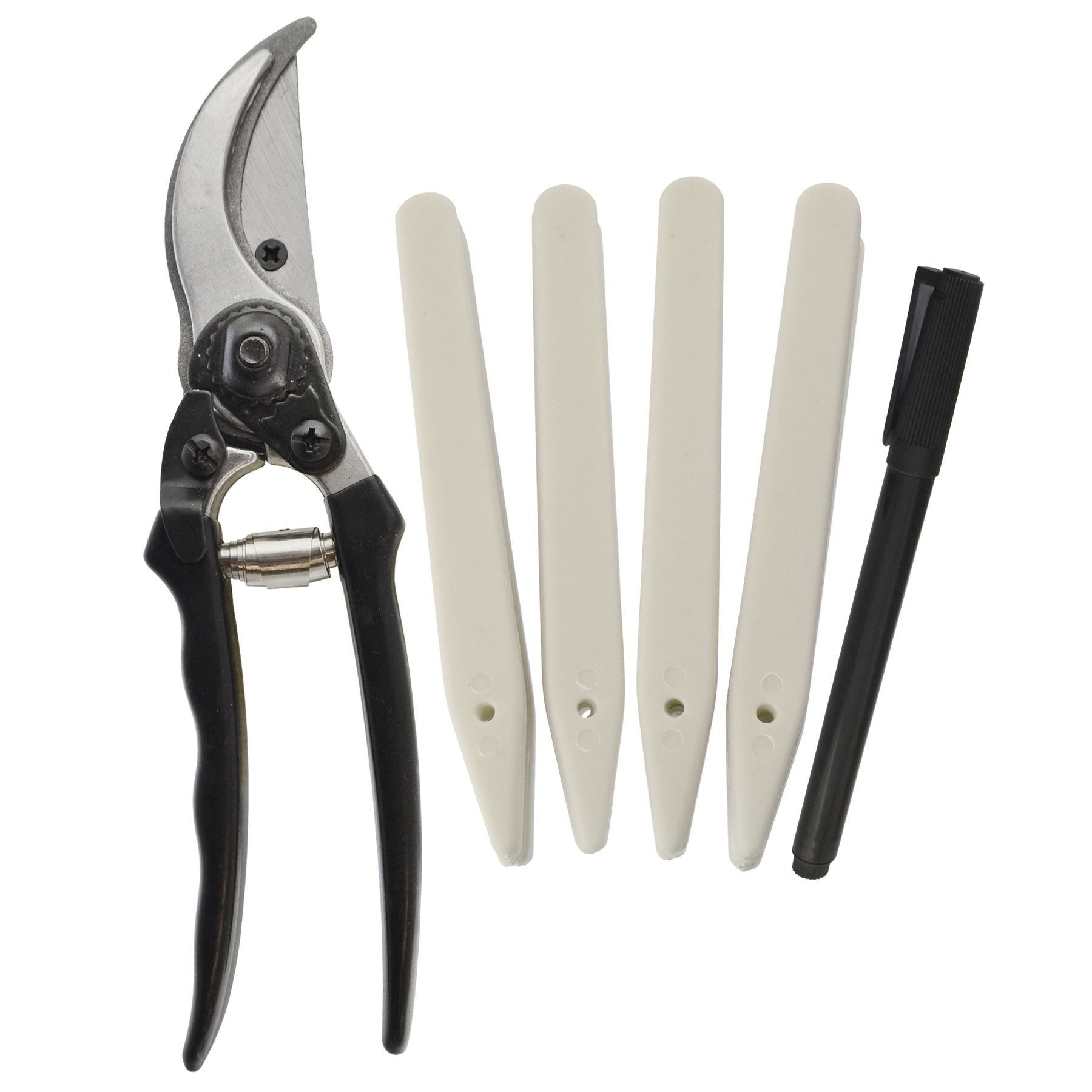 Plant Pruners Cutters Secateurs and Plant Labeling Tags Sticks Pen Mar ...