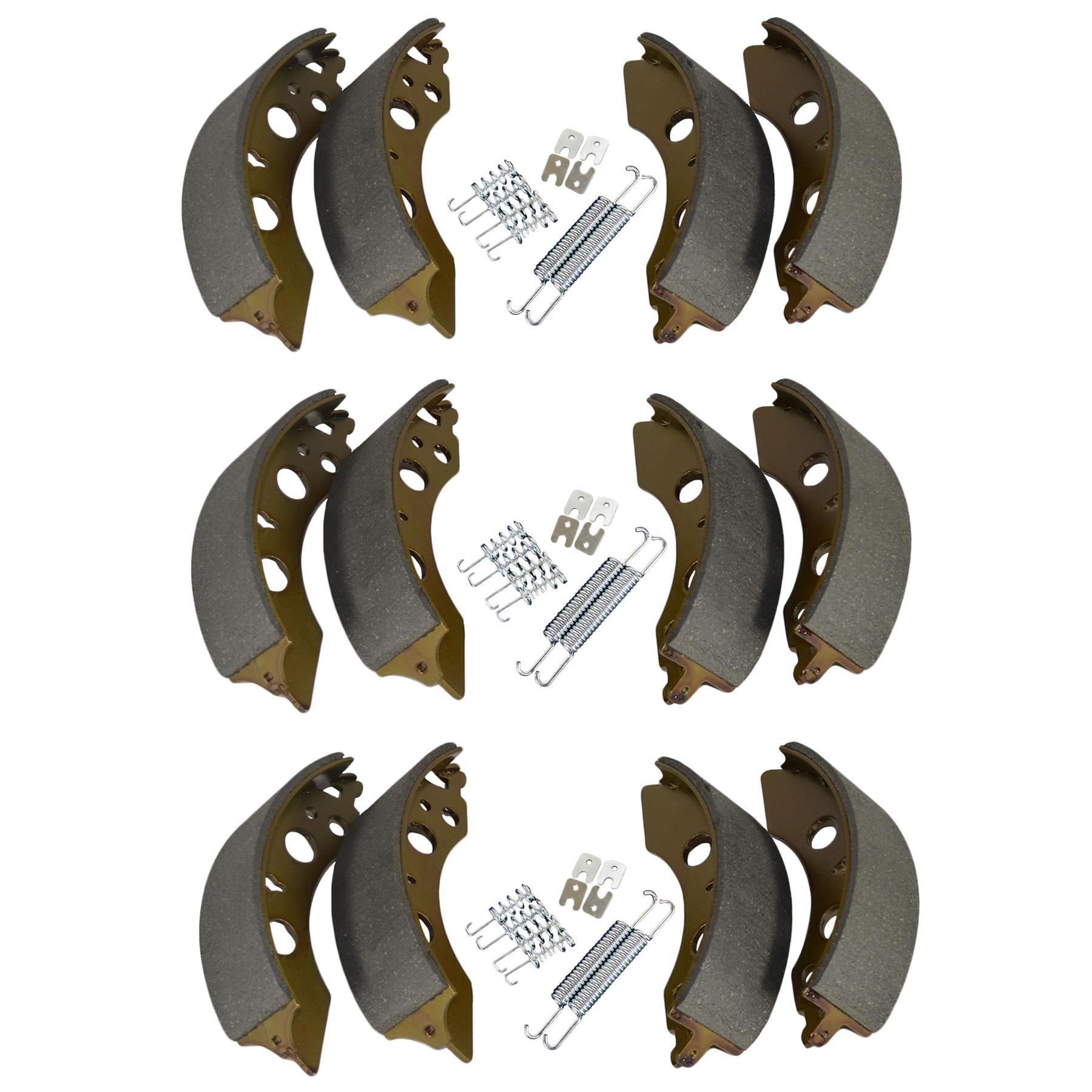 200 x 50mm ALKO Type Trailer Brake Shoes For 6 x Brake Drums Triple Ax ...