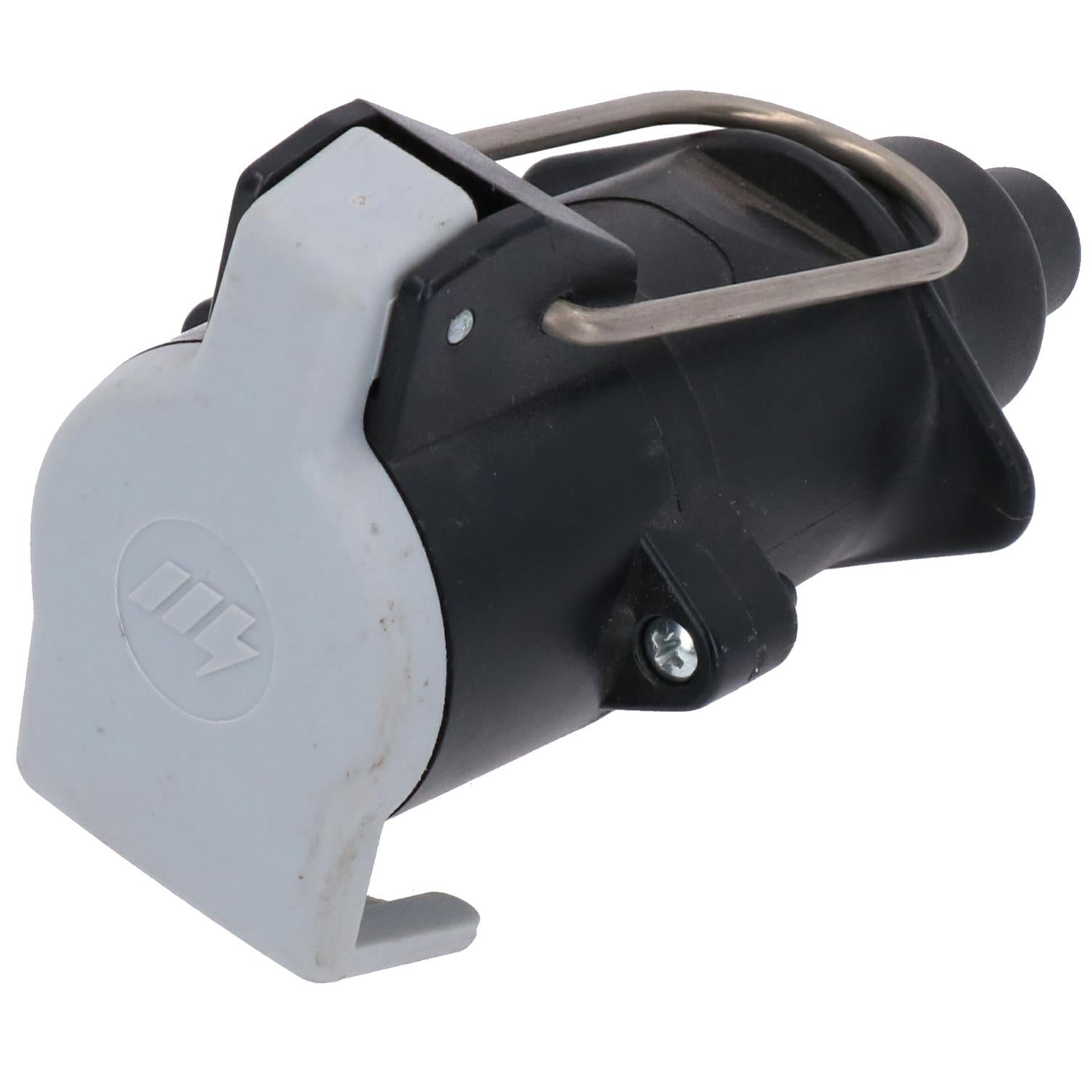 Tow Bar Electrics 7 pin S Type Plastic Grey Flying Socket for Caravans ...