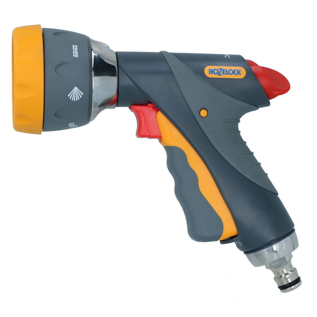 Hozelock Multi Spray Gun Pro Water Nozzle Hose Pipe 7 Function Metal C ...