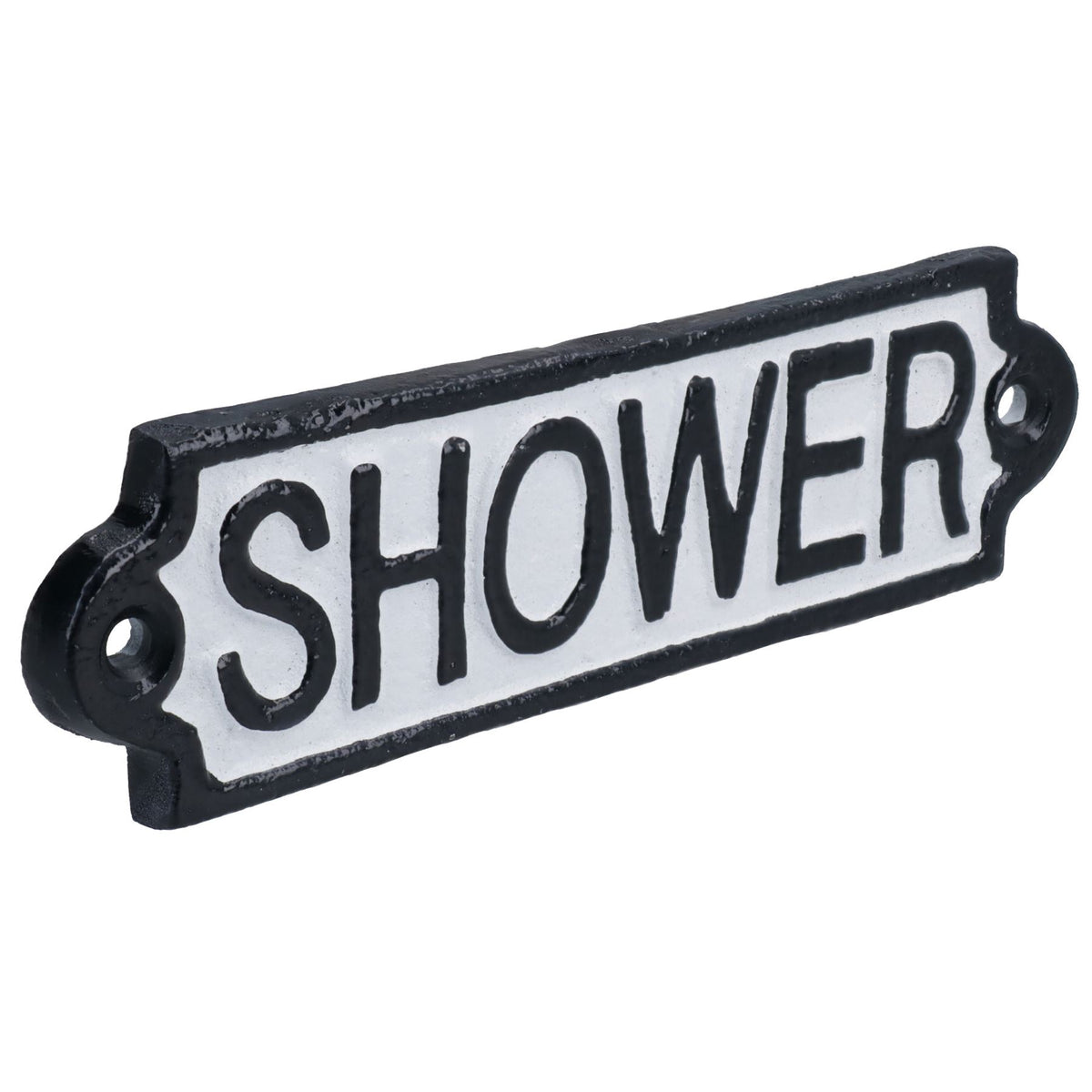 Shower Cast Iron Sign Plaque Door Wall House Home Gate Post Bathroom H ...