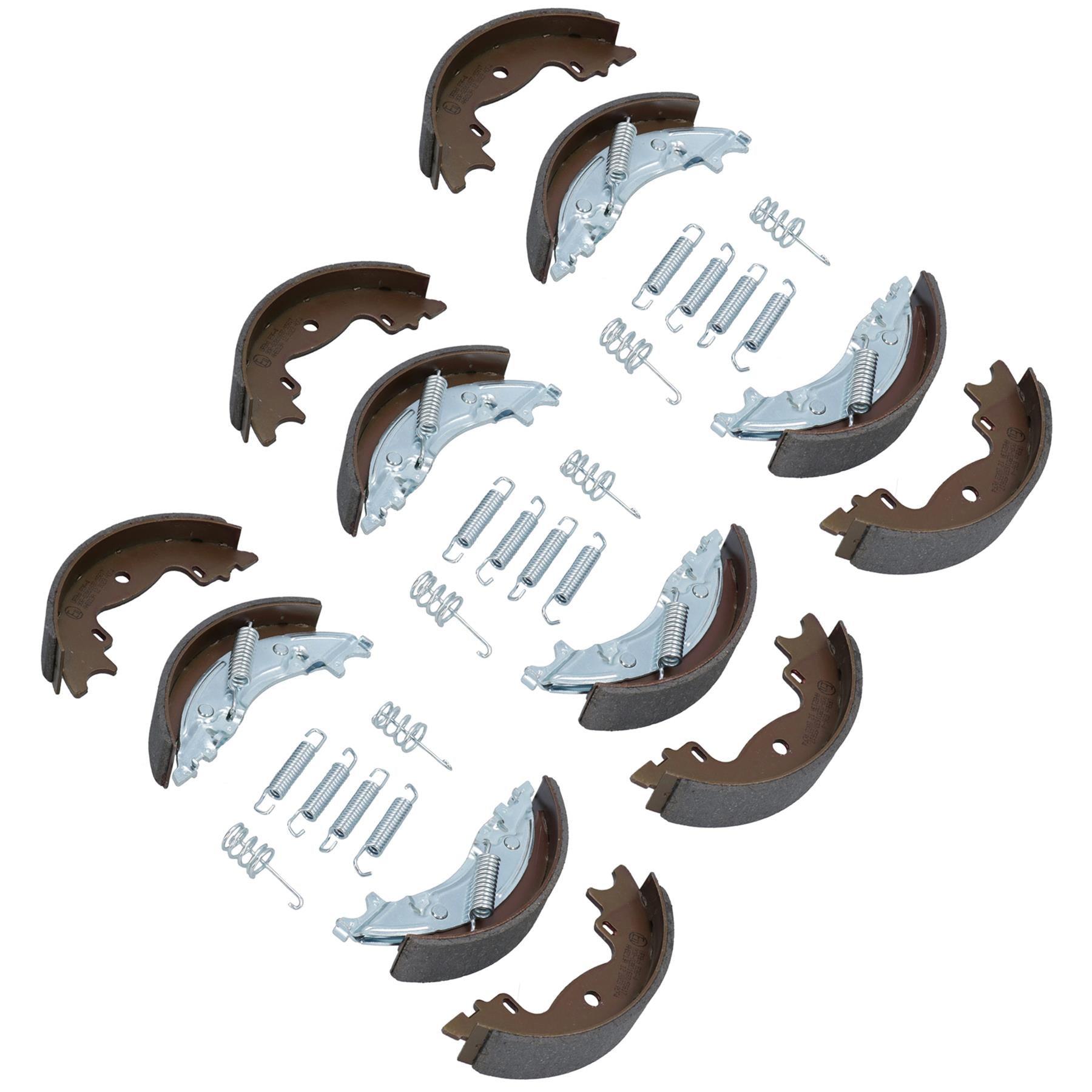 160 x 35mm KNOTT Brian James Type Trailer Brake Shoes for 6 x Brake Dr ...