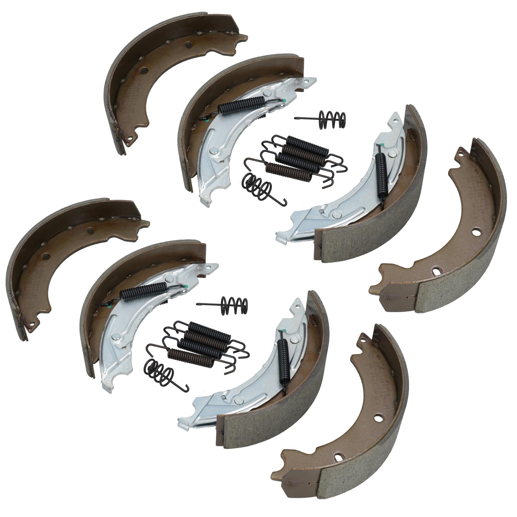 200 x 50mm KNOTT Brian James Type Trailer Brake Shoes for 4 x Brake Dr ...